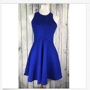 ANGL | Dresses | Angl Blue Hourglass Sleeveless Pleated Dress | Poshmark